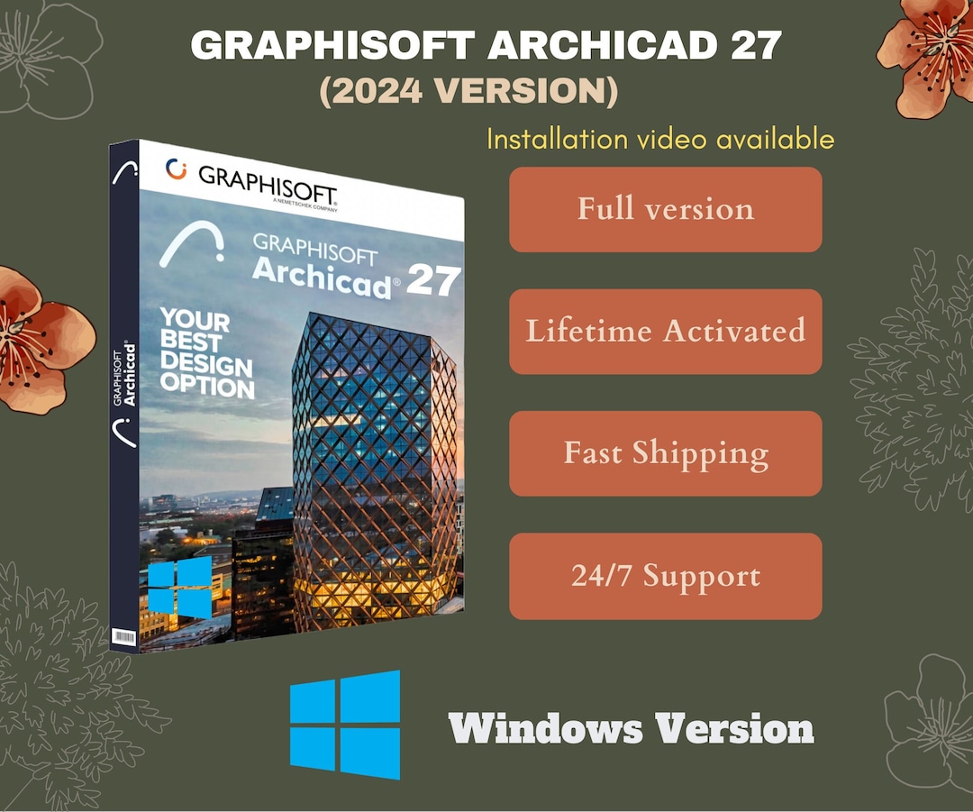Graphisoft Archicad 27 for Windows 2024 Version Lifetime Activation ...