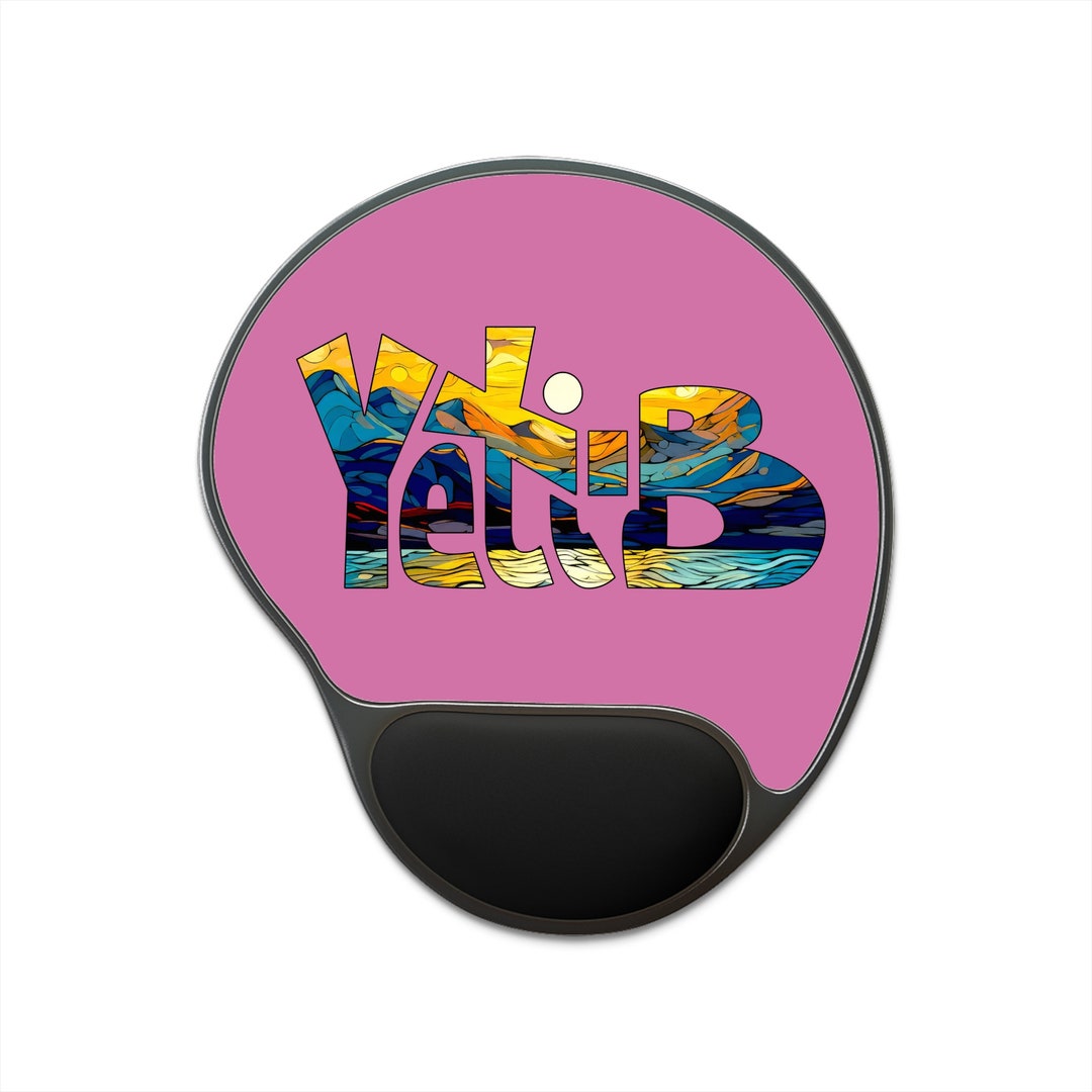 Yeti-b Nature Art Mouse Pad Pink - Etsy