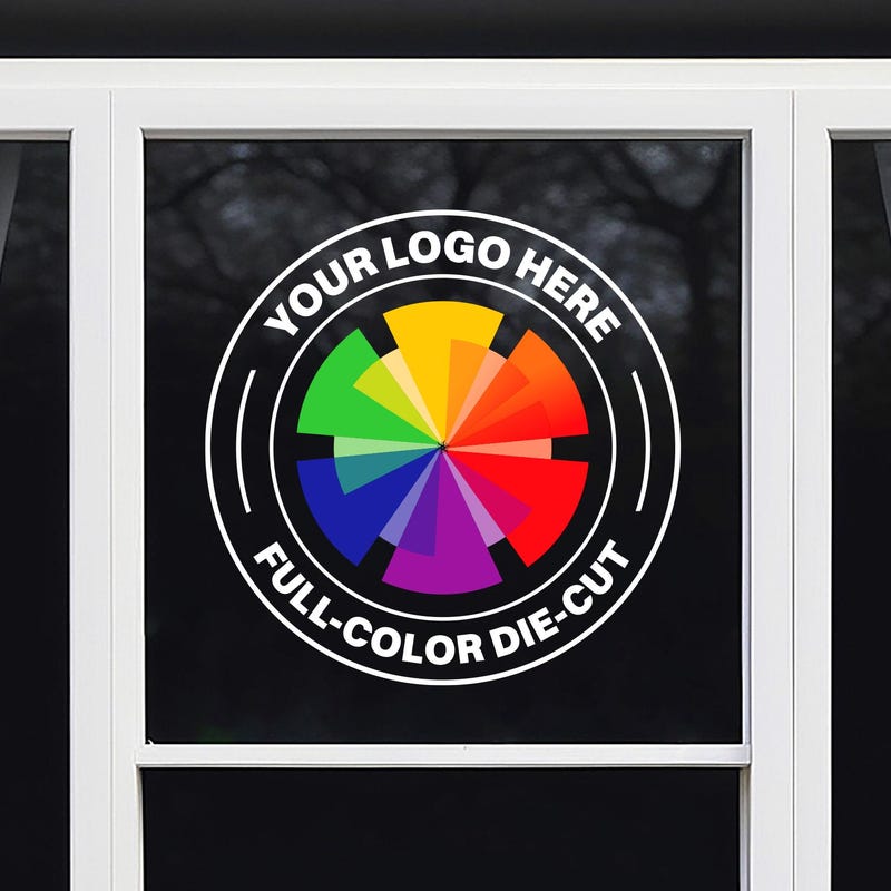 My Logo Window Decal - Etsy