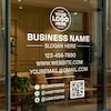 Personalized Business Window Decal Your Company Name Vinyl Decal ...