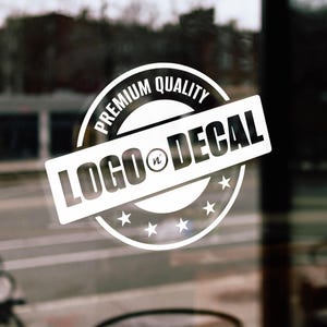 Custom Logo Decal: Waterproof Vinyl Sticker for Business - Etsy