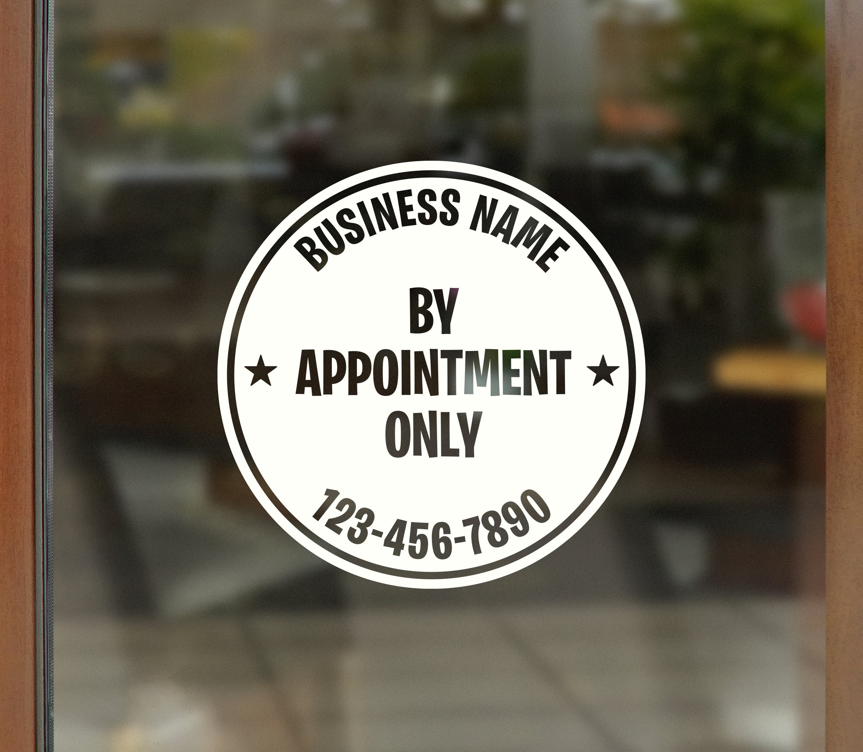 By Appointment Only Decal Appointment Only Sign With Number Doctor ...