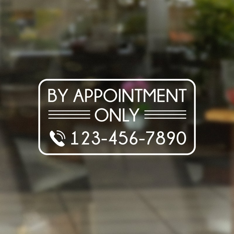 No Walk in Appointment Only Sign - Etsy