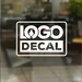 Personalized Business Window Decal Your Company Name Vinyl Decal ...