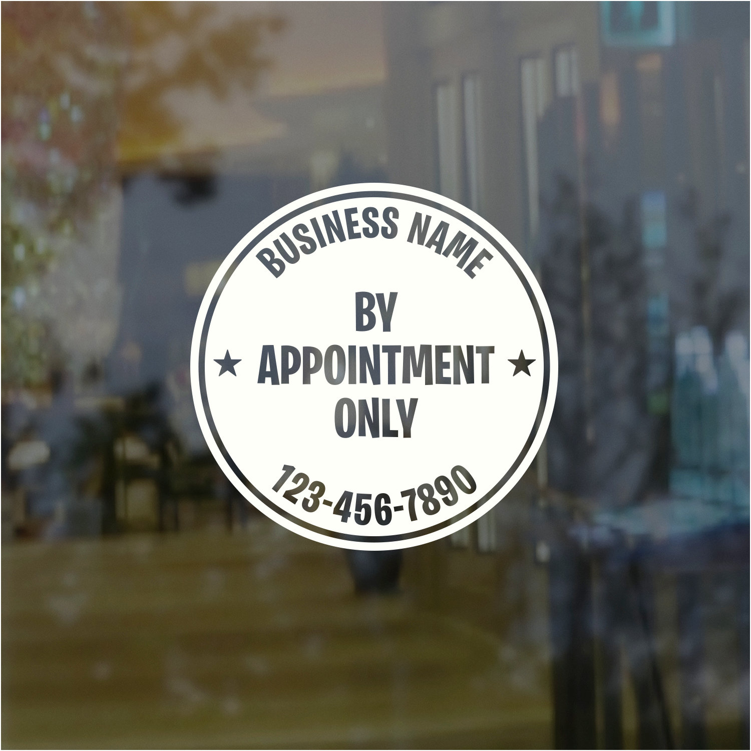 By Appointment Only Decal Appointment Only Sign With Number Doctor ...
