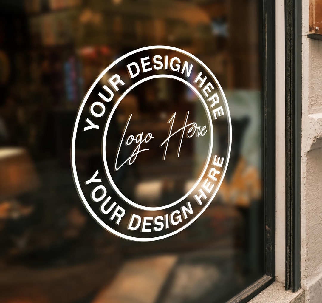 Business Logo Window Decals Personalized Vinyl Window Sticker for ...