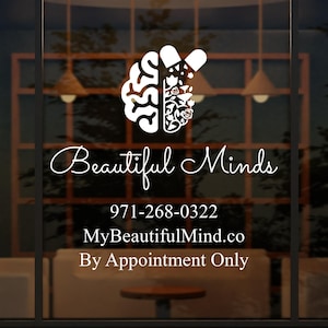 Personalized Business Window Decal - Your Company Name Vinyl Decal ...