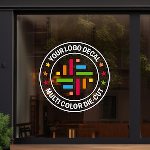 Custom Logo Decals - Full Color Vinyl Decals - Personalized Stickers ...