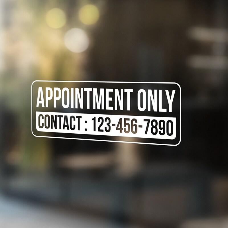 No Walk in Appointment Only Sign - Etsy