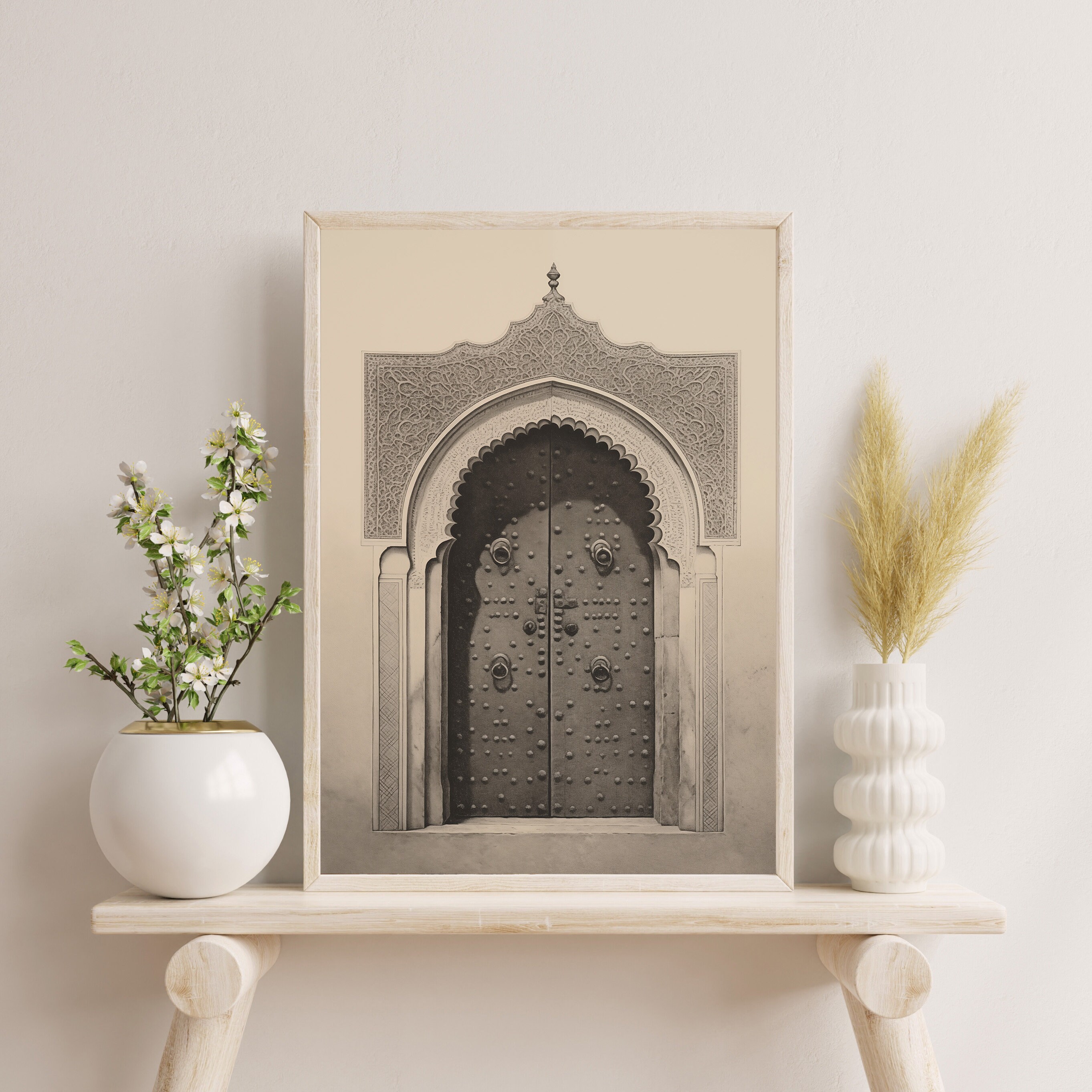 Islamic Wall Art Modern Mecca Painting Set , Ramadan Decoration Muslim ...