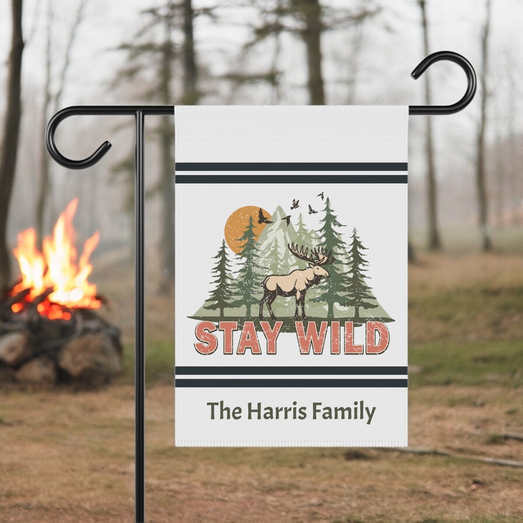 Campsite Sign and RV Decor for Custom Camping Flag Gift for Camper and ...