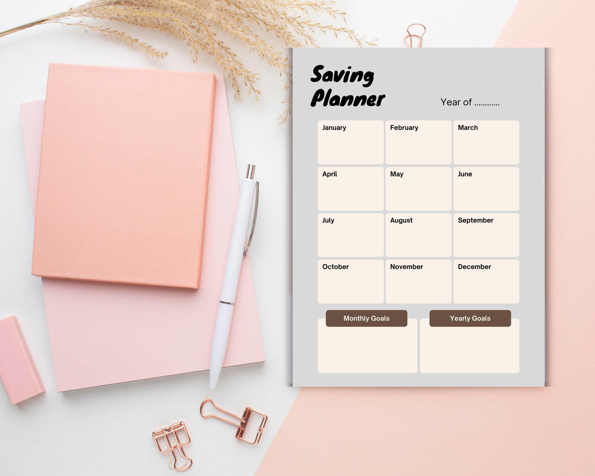 Editable Saving Planner Template, Customizable Financial Planner ...