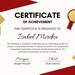 Customizable Certificate of Achievement, Editable Diploma Template ...