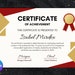 Customizable Certificate of Achievement, Editable Diploma Template ...