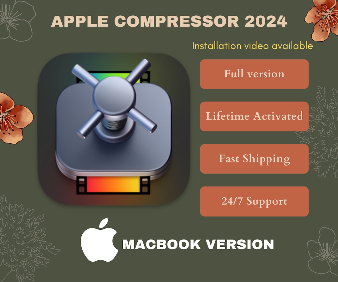 Apple Compressor 2024 for Macos lifetime Activation Full Version Add ...