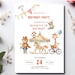 Circus Birthday Invitation| Carousel Invitation| Editable Invitation ...