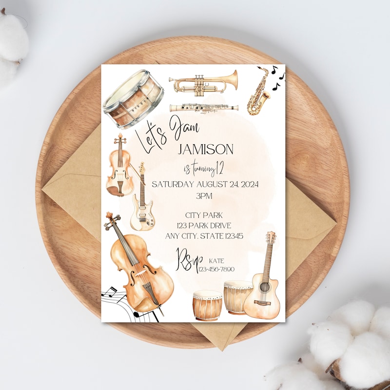 Music Invitations - Etsy