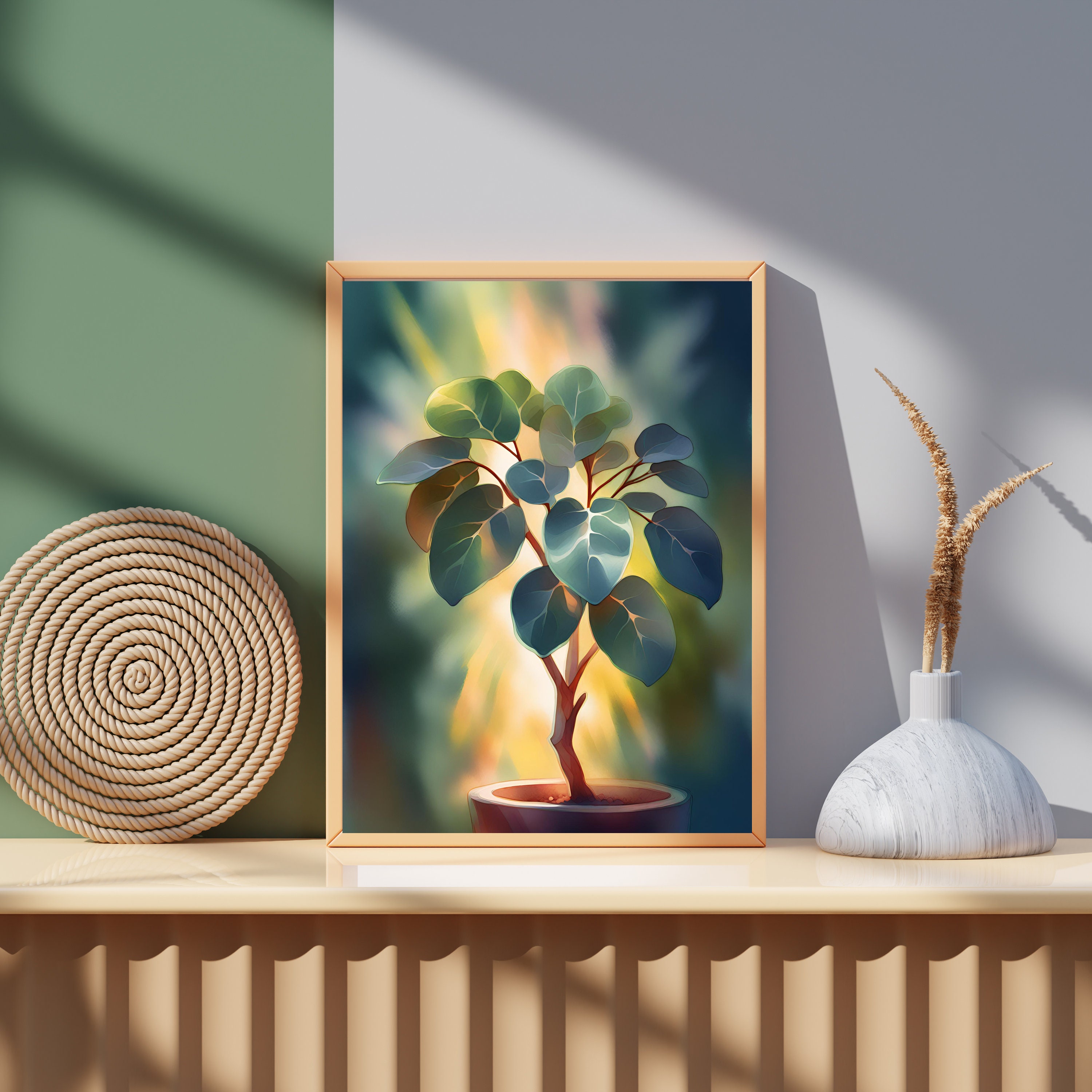 Sage Green Wall Art for Cute Apartment Decor Over the Couch Art ...