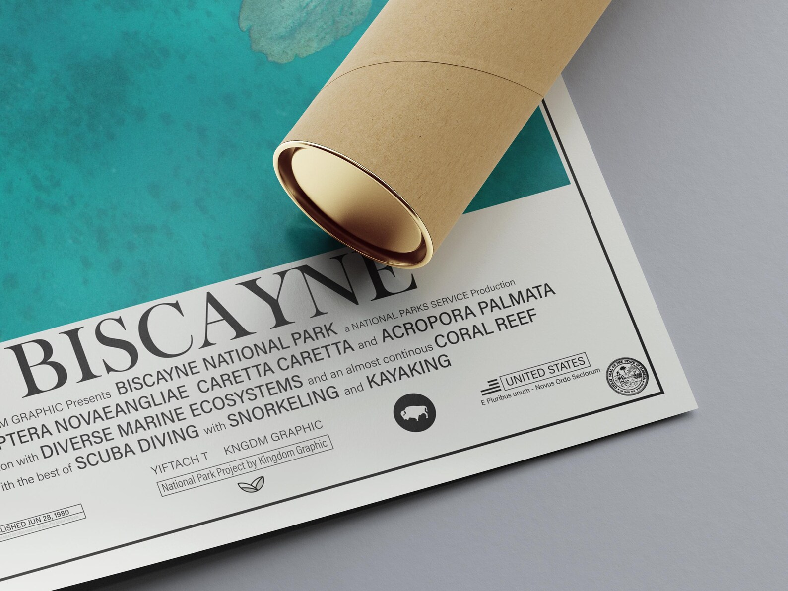 Biscayne National Park Travel Poster | National Park Poster ...