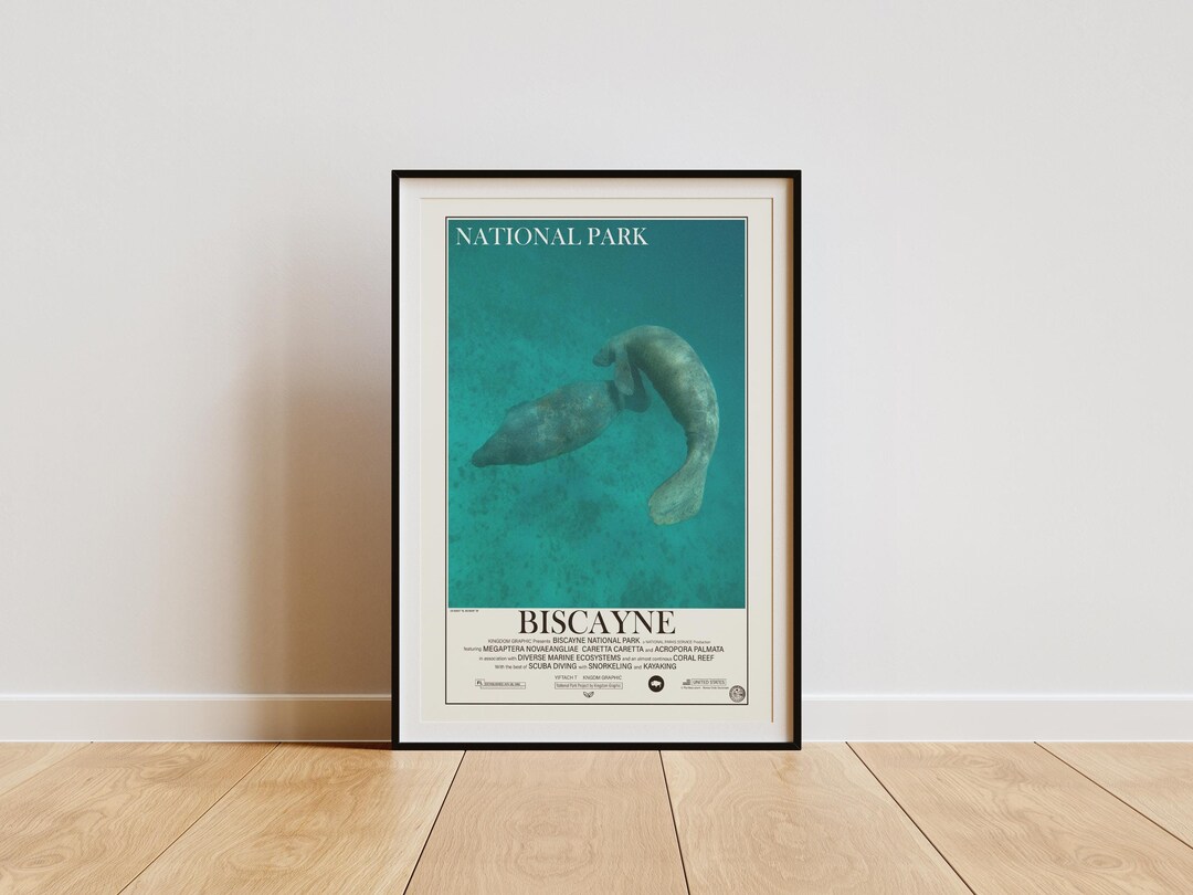 Biscayne National Park Travel Poster | National Park Poster ...