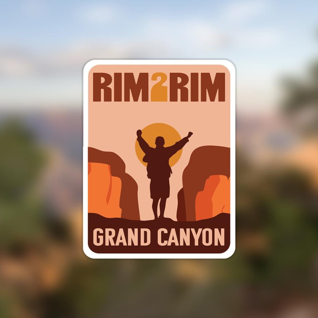 Grand Canyon Rim to Rim Trail Sticker - Etsy