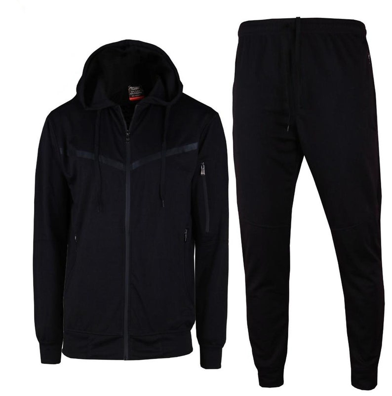 Men’s Tech Fleece Jogging Set Soft Cotton Texture Fleece Sweatsuit High ...