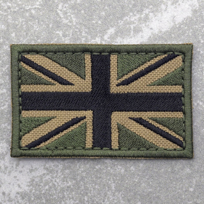 Union Jack Black Velcro - Etsy UK