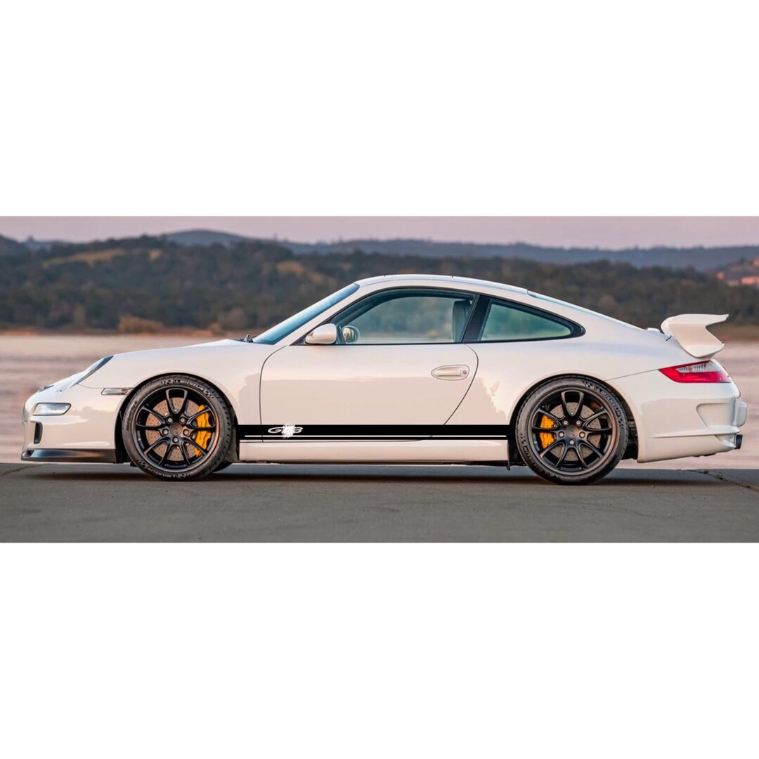 Custom Long GT3 Triple Stripe Side Door Decal for Porsche 911 2005-2011 ...