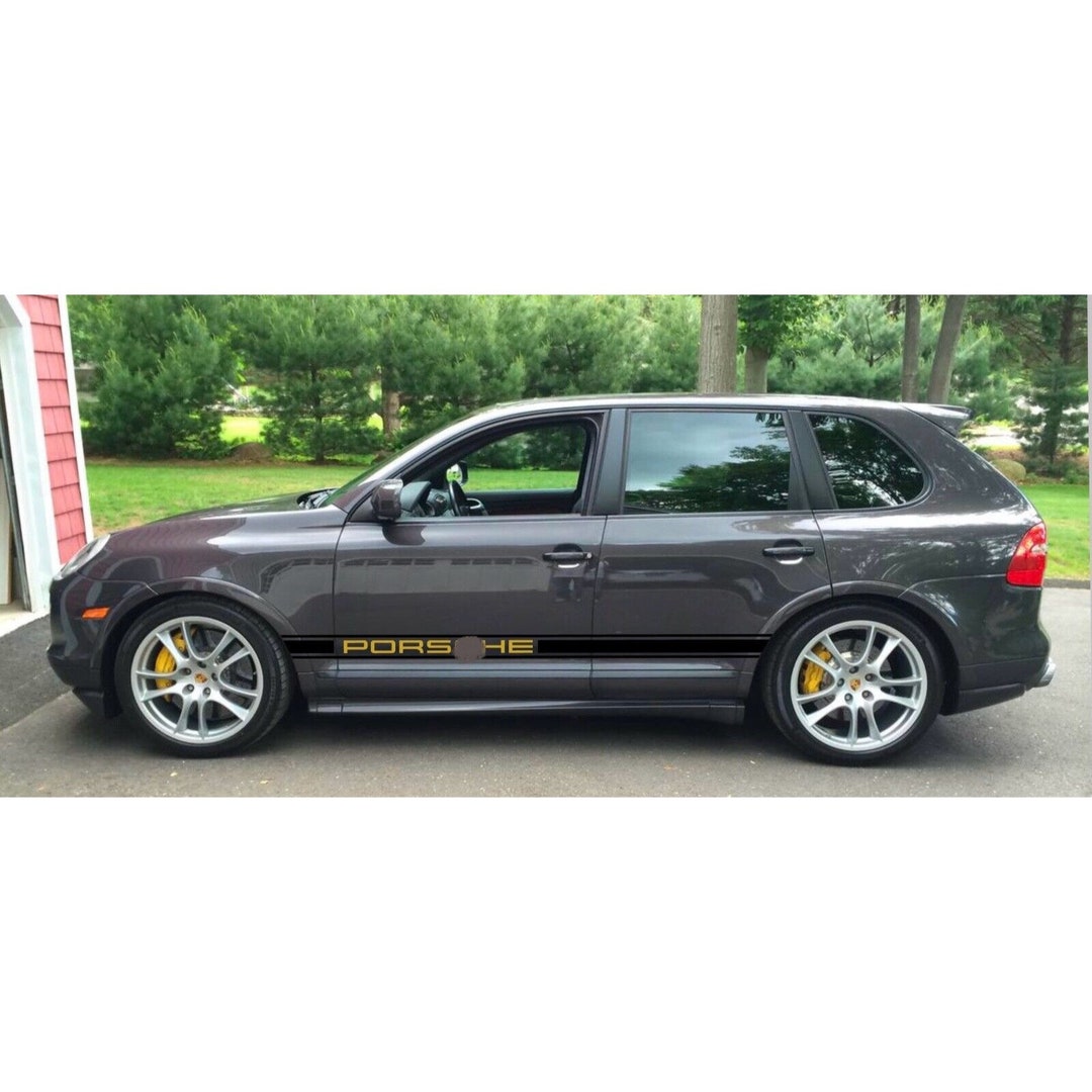 Custom Two Tone Triple Stripe Decals Set for Porsche Cayenne 2003-2011 ...