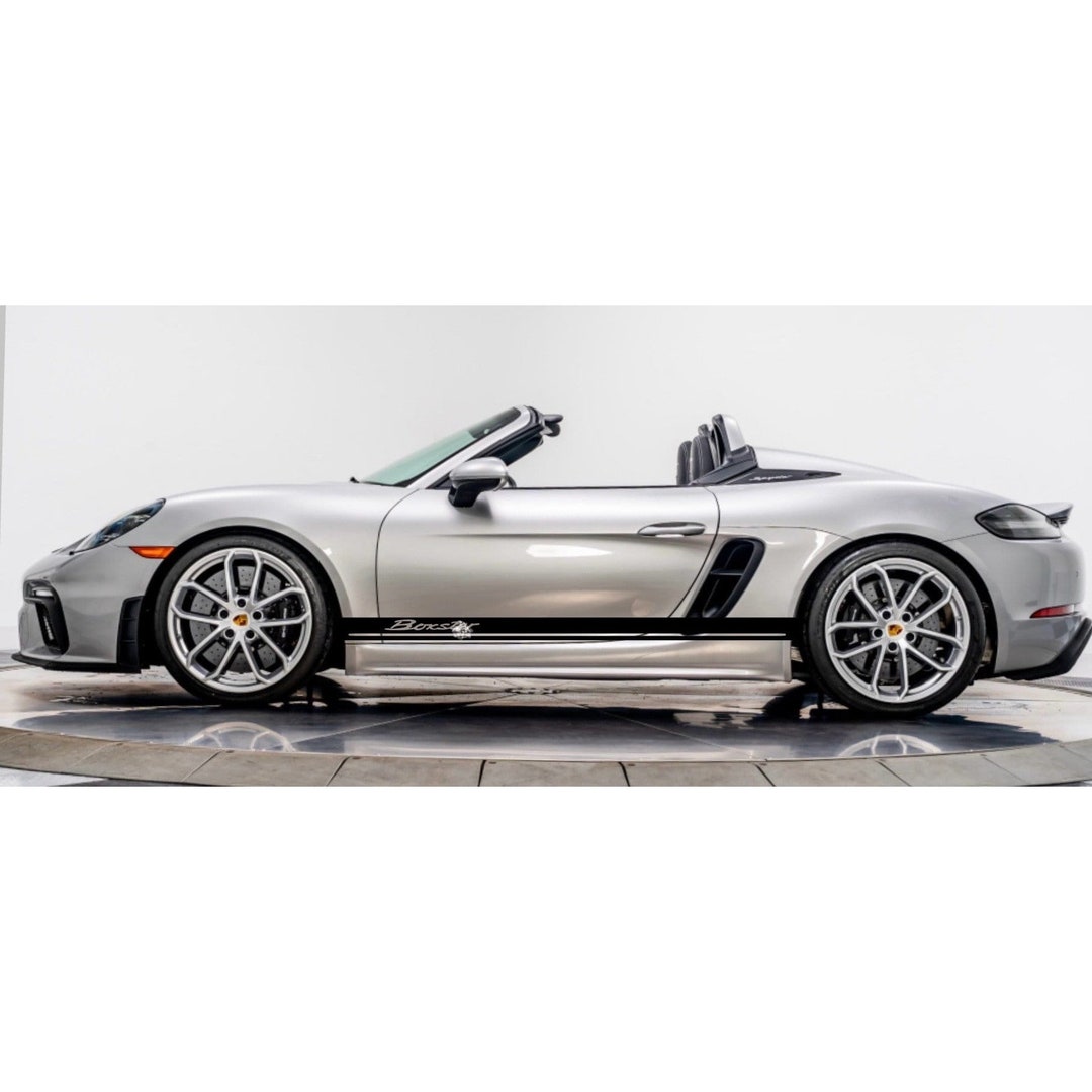 Custom Long Boxster Triple Stripe Side Door Decal for Porsche Boxster ...