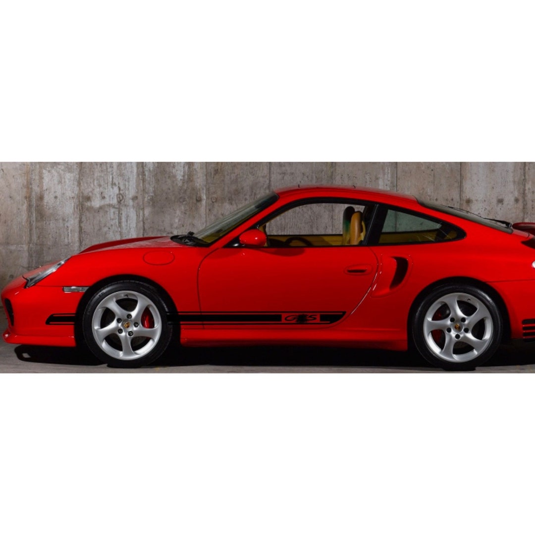 Custom GTS Triple Stripe Side Door Decal for Porsche 911 1997-2004 996 ...