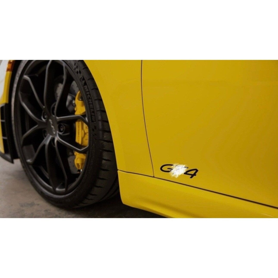 CARBON FIBER Custom GT4 Side Door Decal for Porsche Cayman 2015-2024 ...