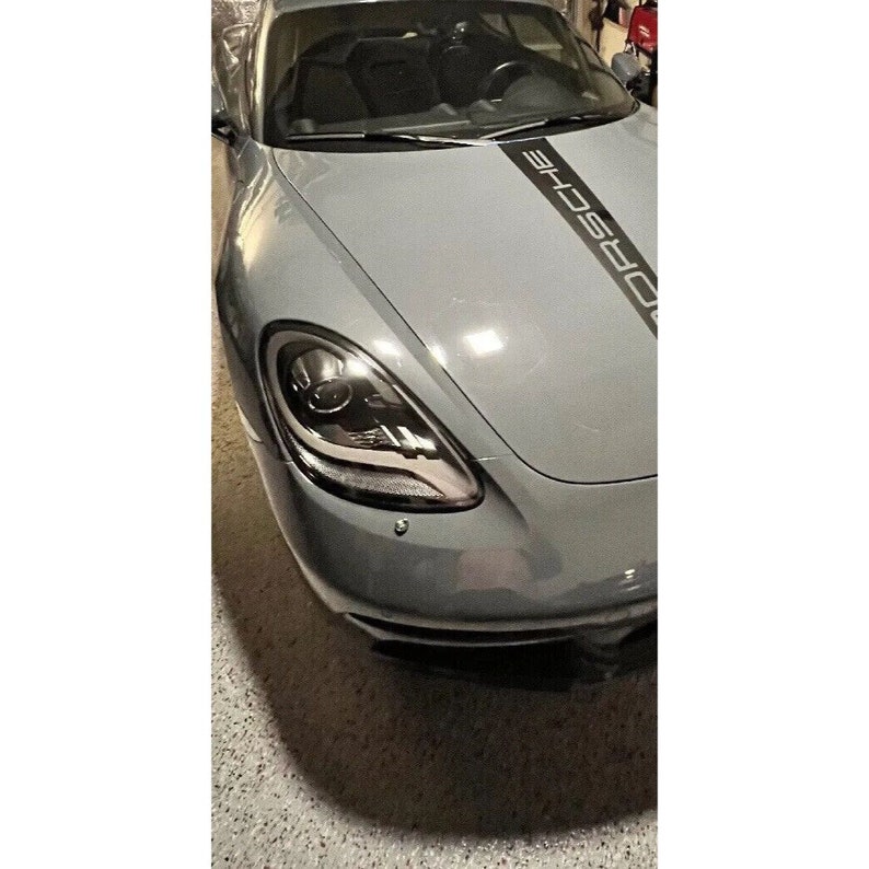 Carbon Fiber Custom Hood Stripe Decal for Porsche Boxster 2015-2023 718 ...