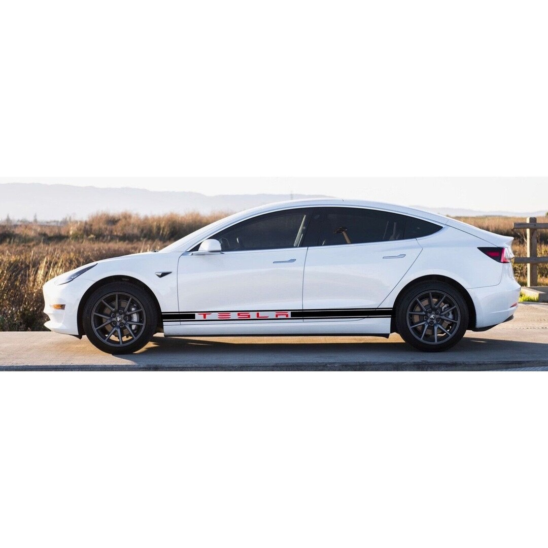 Tesla Model 3 2020-2024 Custom Two Tone tesla Side Vinyl Decal Set - Etsy