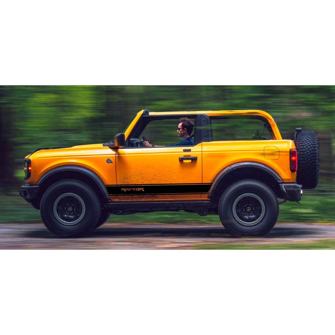 Ford Bronco 2021-2024 RAPTOR LOGO Vinyl Side Decals 2DR off Road ...