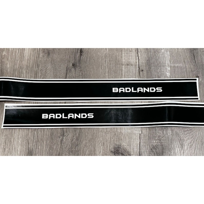 Ford Bronco 2021-2024 BADLANDS LOGO Vinyl Side Decals 4DR off Road ...