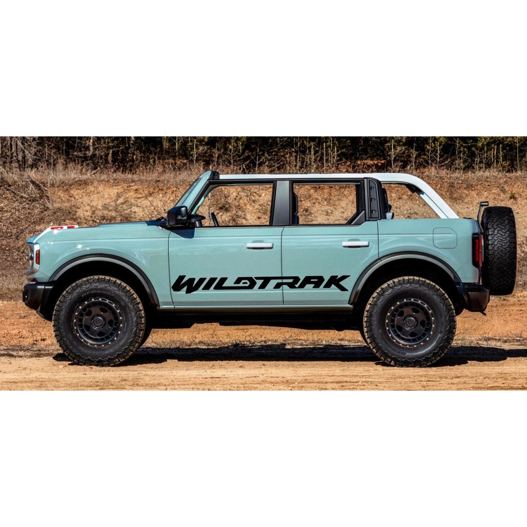 Custom WILDTRAK Side Vinyl Decals Set Ford Bronco 2021-2024 SUV off ...