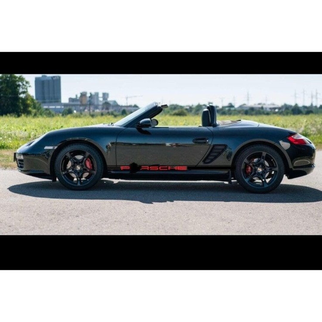 Two Tone Triple Stripe Side Custom Decals Set for Porsche Boxster 1996 ...