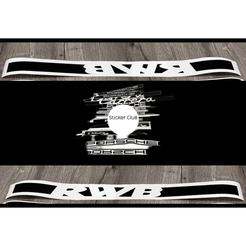 RWB Custom Side Decal Set for Porsche 911 1964-1997 Targa Turbo 964 993 ...