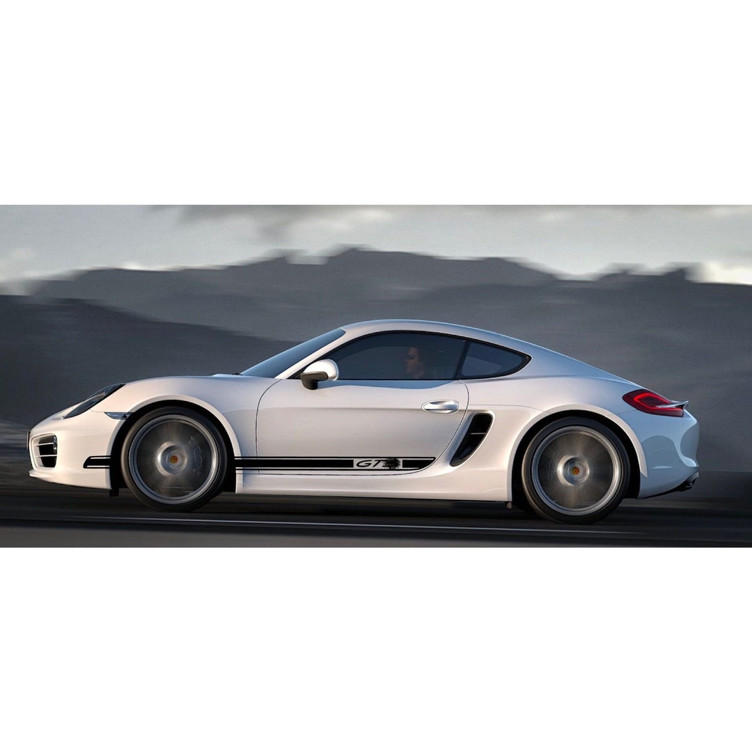 Custom GTS Triple Stripe Side Door Decal for Porsche Cayman 2014-2024 ...