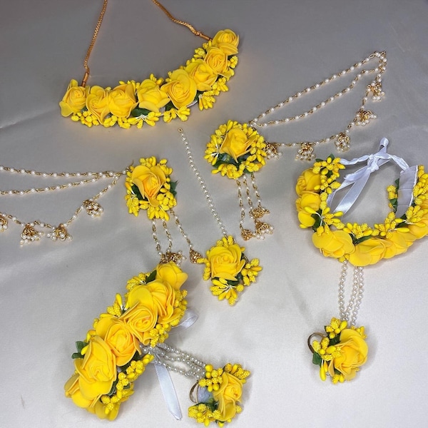 Buy Flower Jewelry for Haldi Online In India - Etsy India