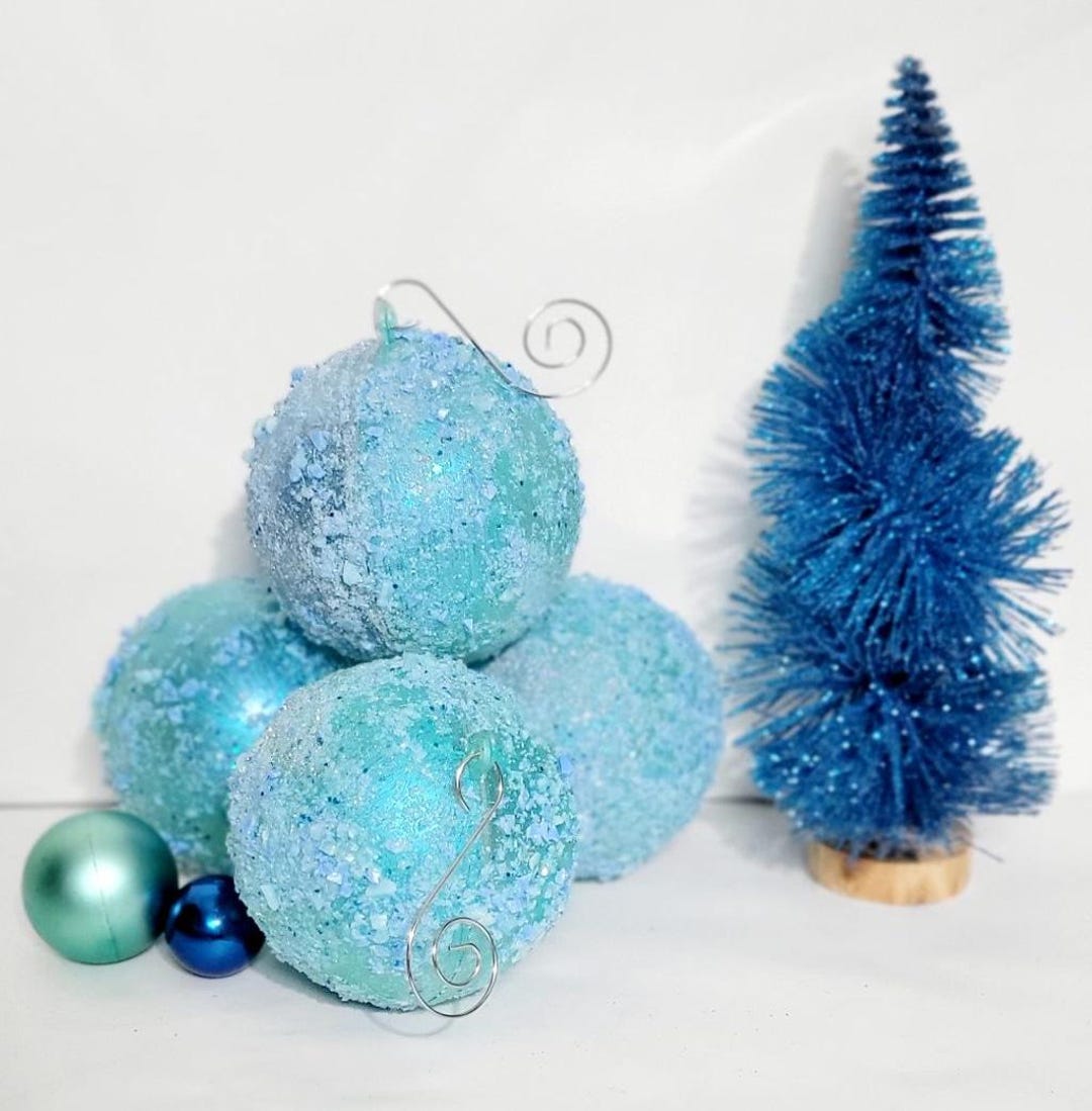Shattered Glass Shatterproof Ball Ornaments With Bells - Etsy