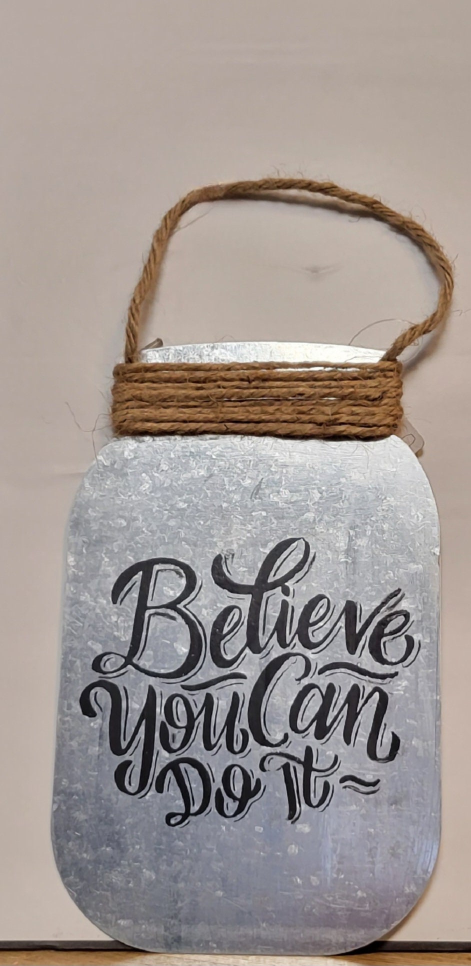 Mason Jar Galvanized Metal Farmhouse Wall Decor Handpainted - Etsy