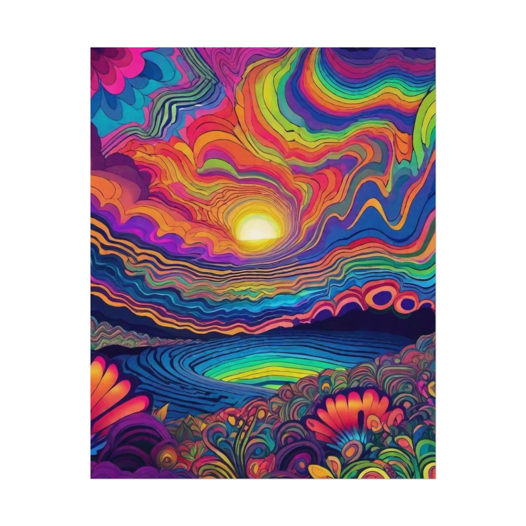Psychedelic Dream Poster - Etsy
