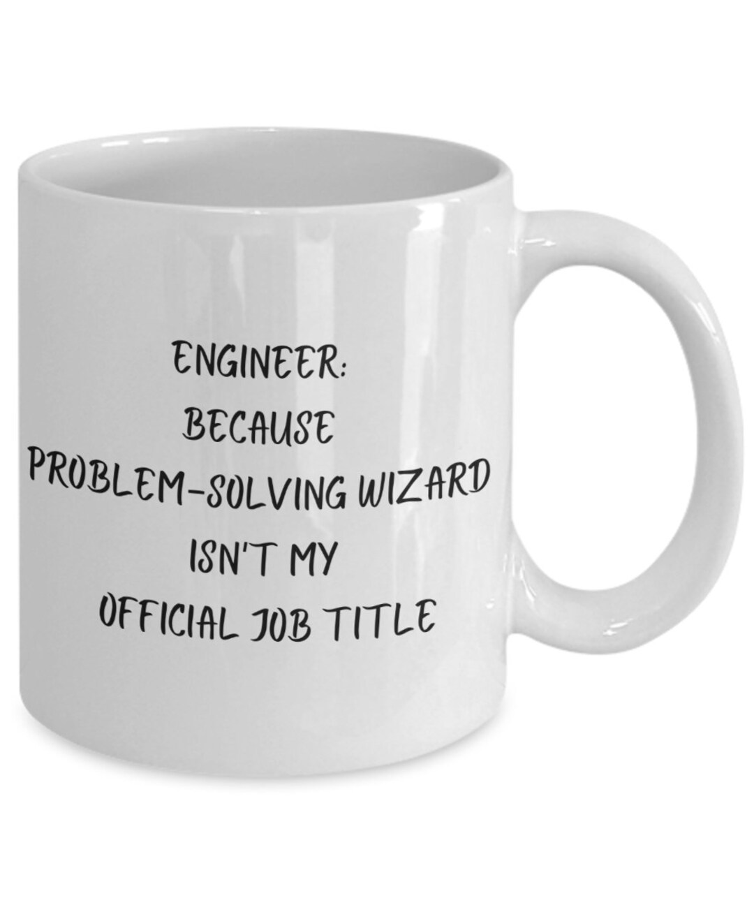 Funny Engineer Mug, Problem-solving Wizard Job Title - Etsy