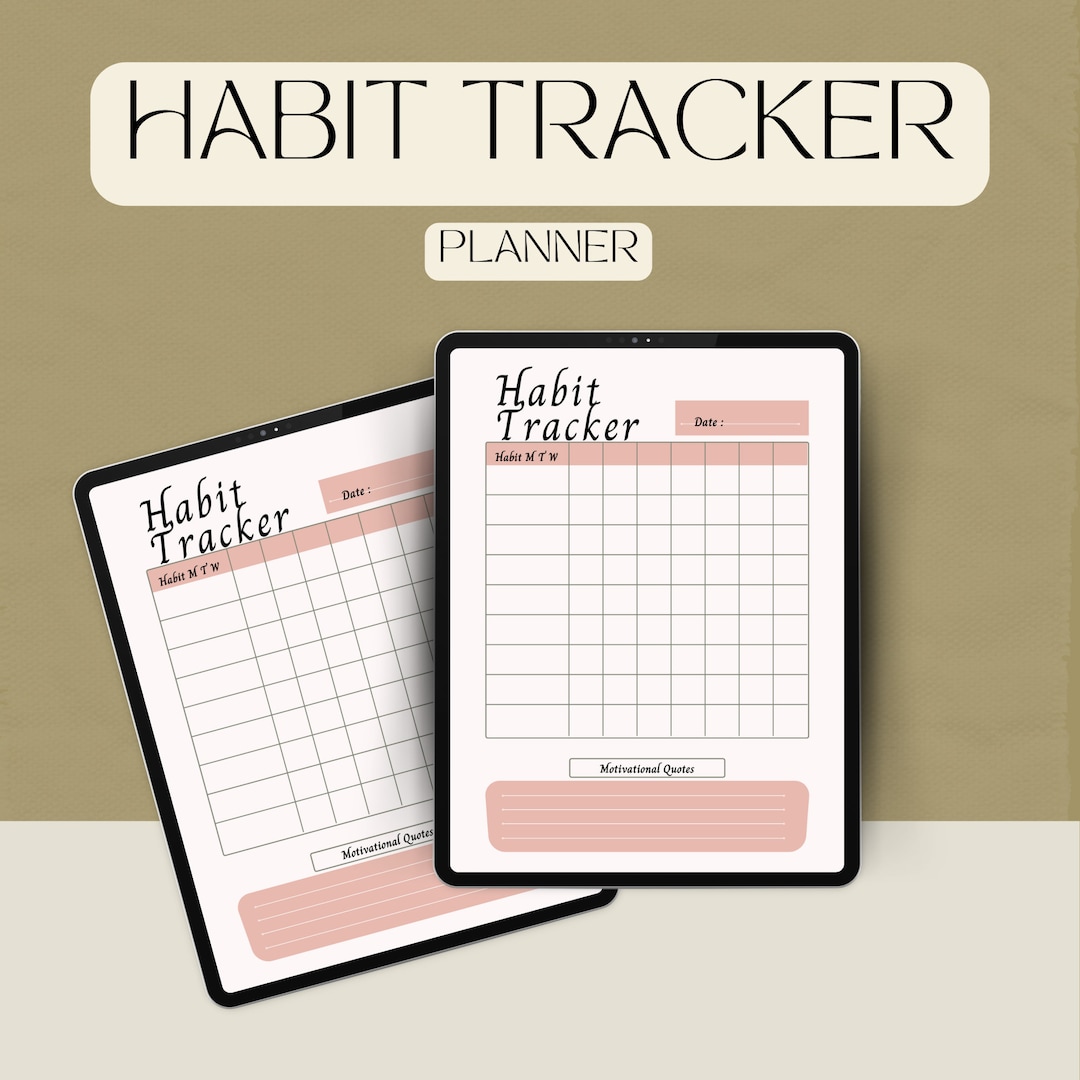 2024 Habit Tracker Printable Habit Tracker Digital Yearly, Monthly ...