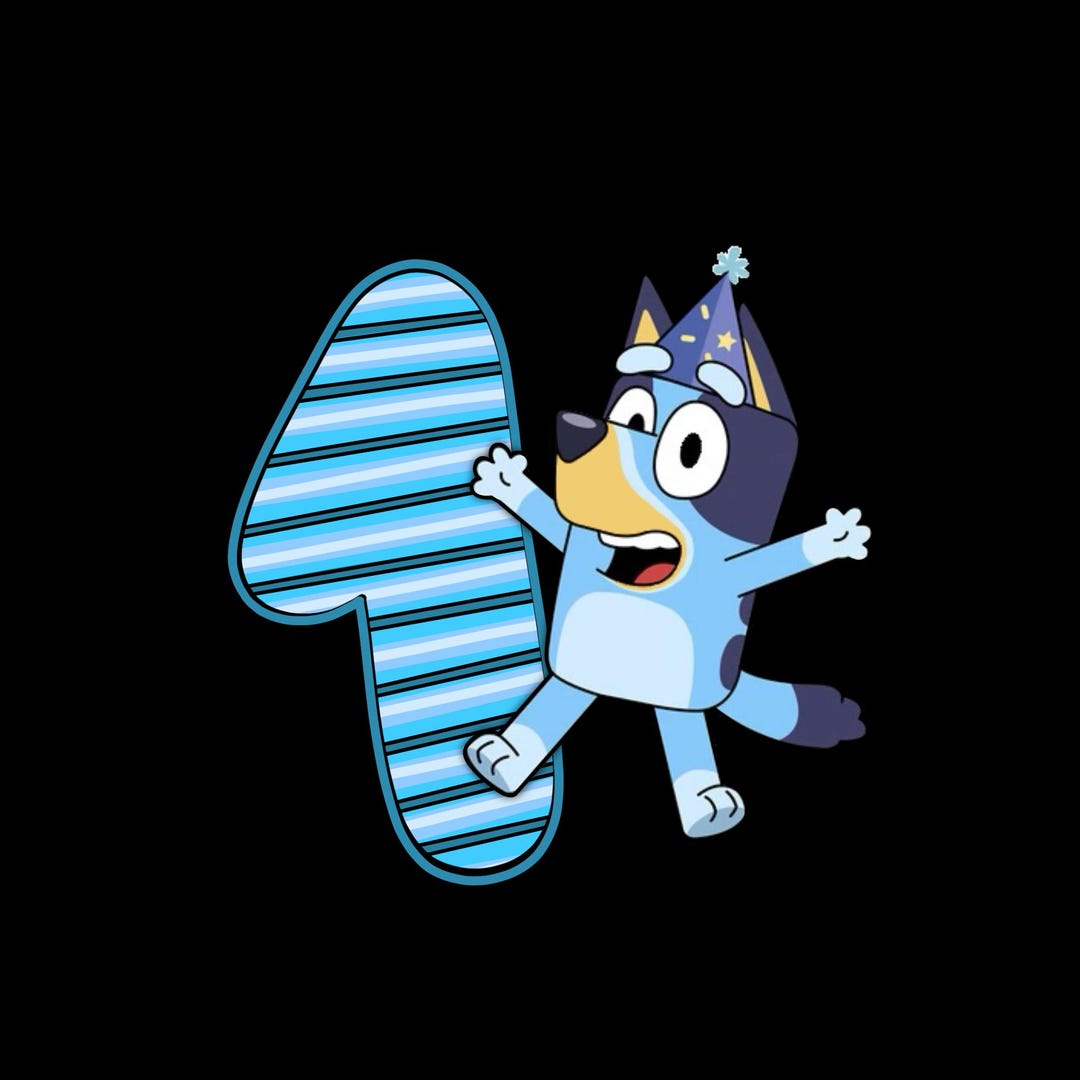Bluey Digital Print Printable Image / Bluey Birthday Printable / 1st ...