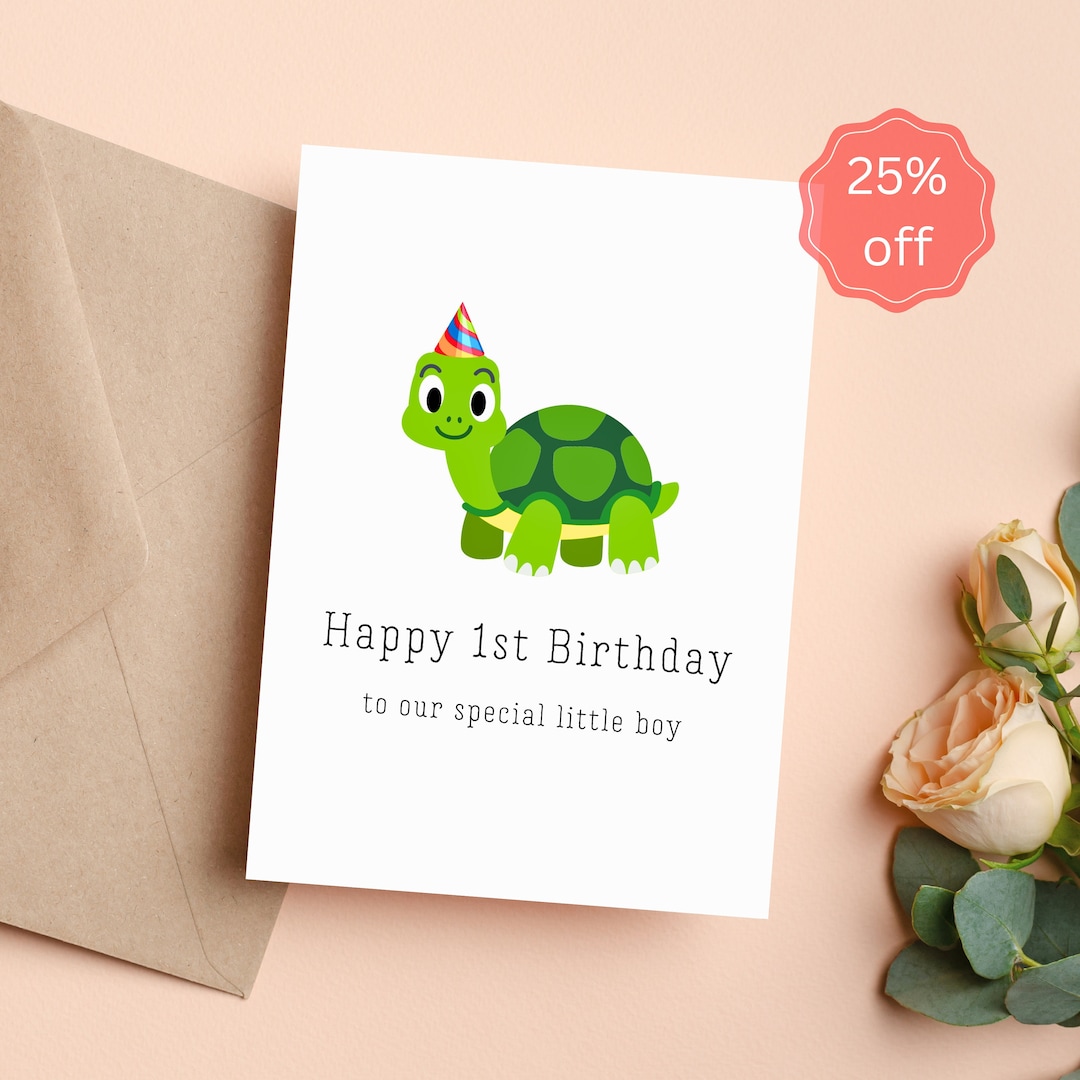 1st Birthday Card Printable Printable Birthday Card for Special Little ...