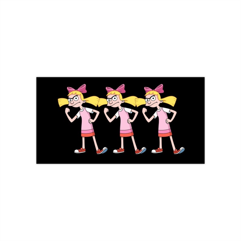 Helga Pataki Hey Arnold 90s Cartoon Bumper Sticker Iconic Fierce Pose ...