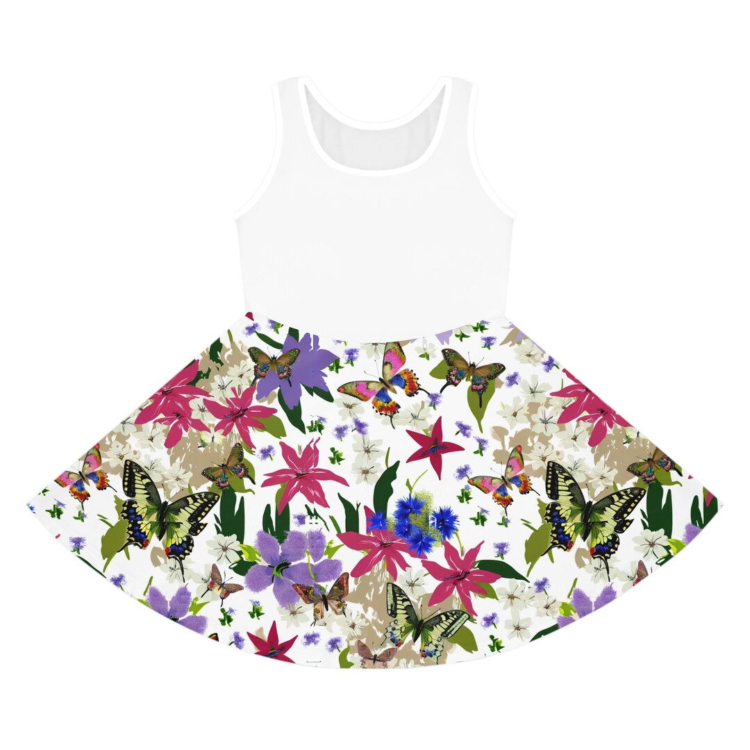 GARDENCORE BUTTERFLY Kid Size Sun Dress - Etsy